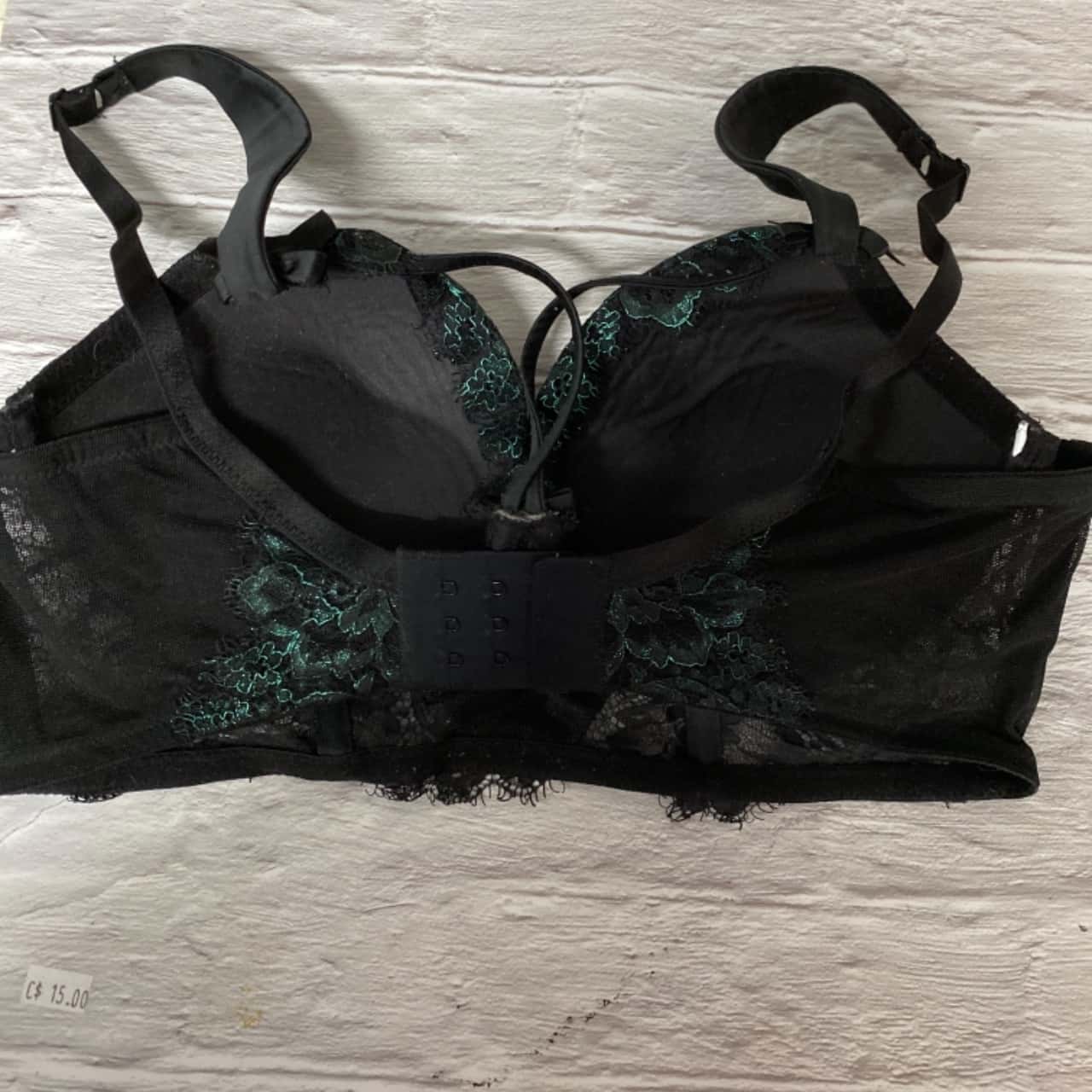 Honey Birdette Size 12 C Black / Green bra (s)