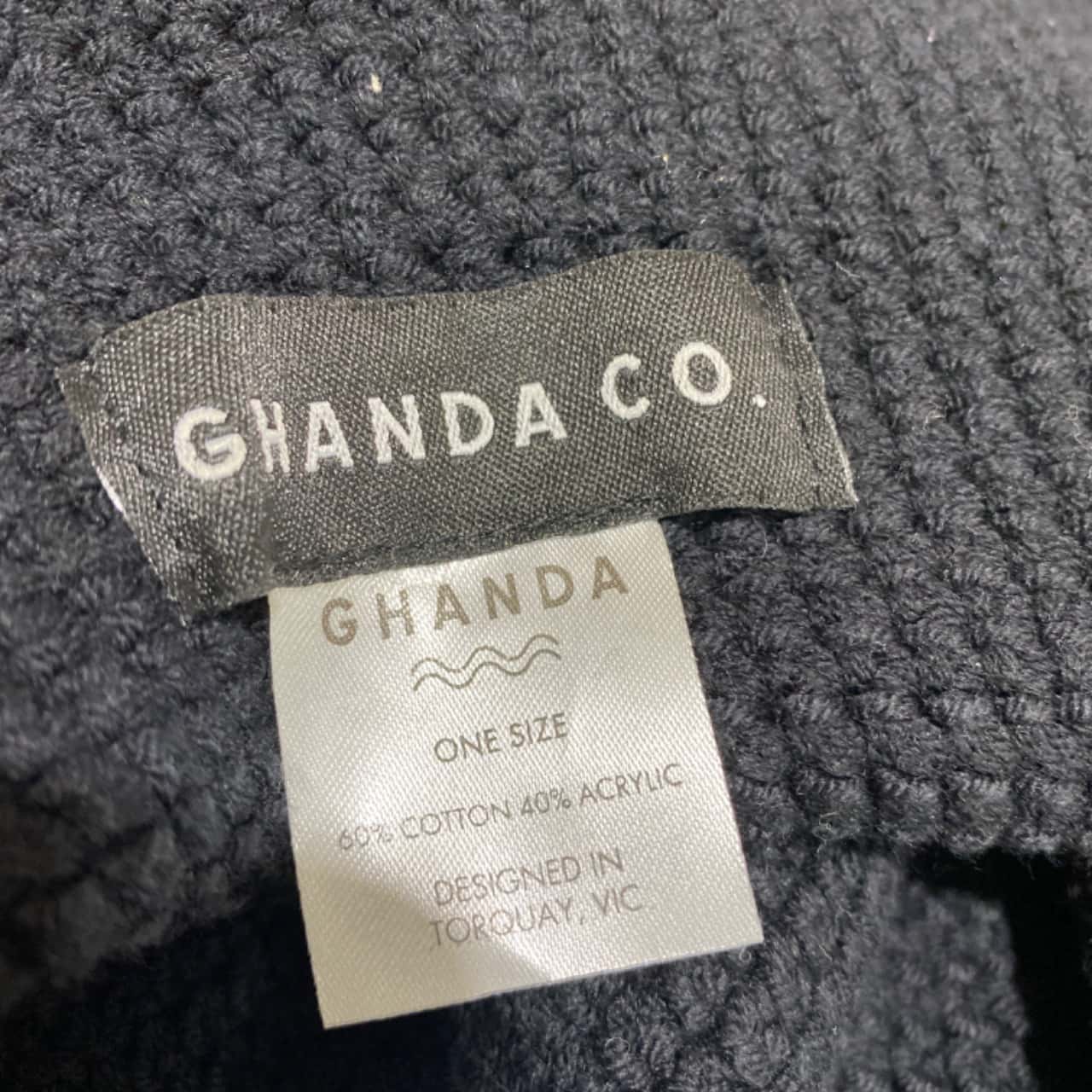 Ghanda Womens Hat Size One Size Black (s)