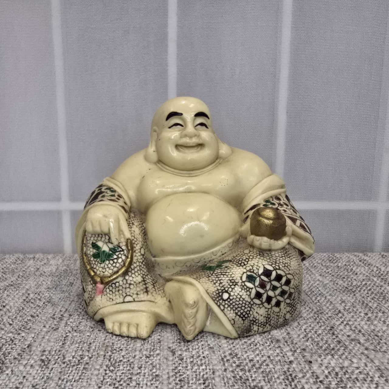Vintage Japanese Hotei / Laughing Buddha Figurine – Satsuma Style(s ...