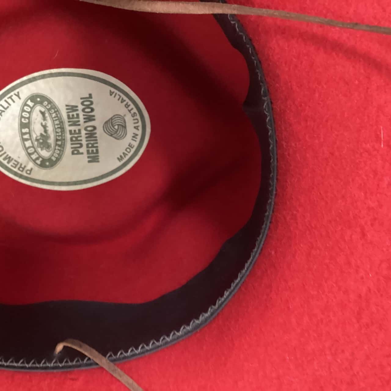 Thomas Cook Unisex Red woolen hat (s)