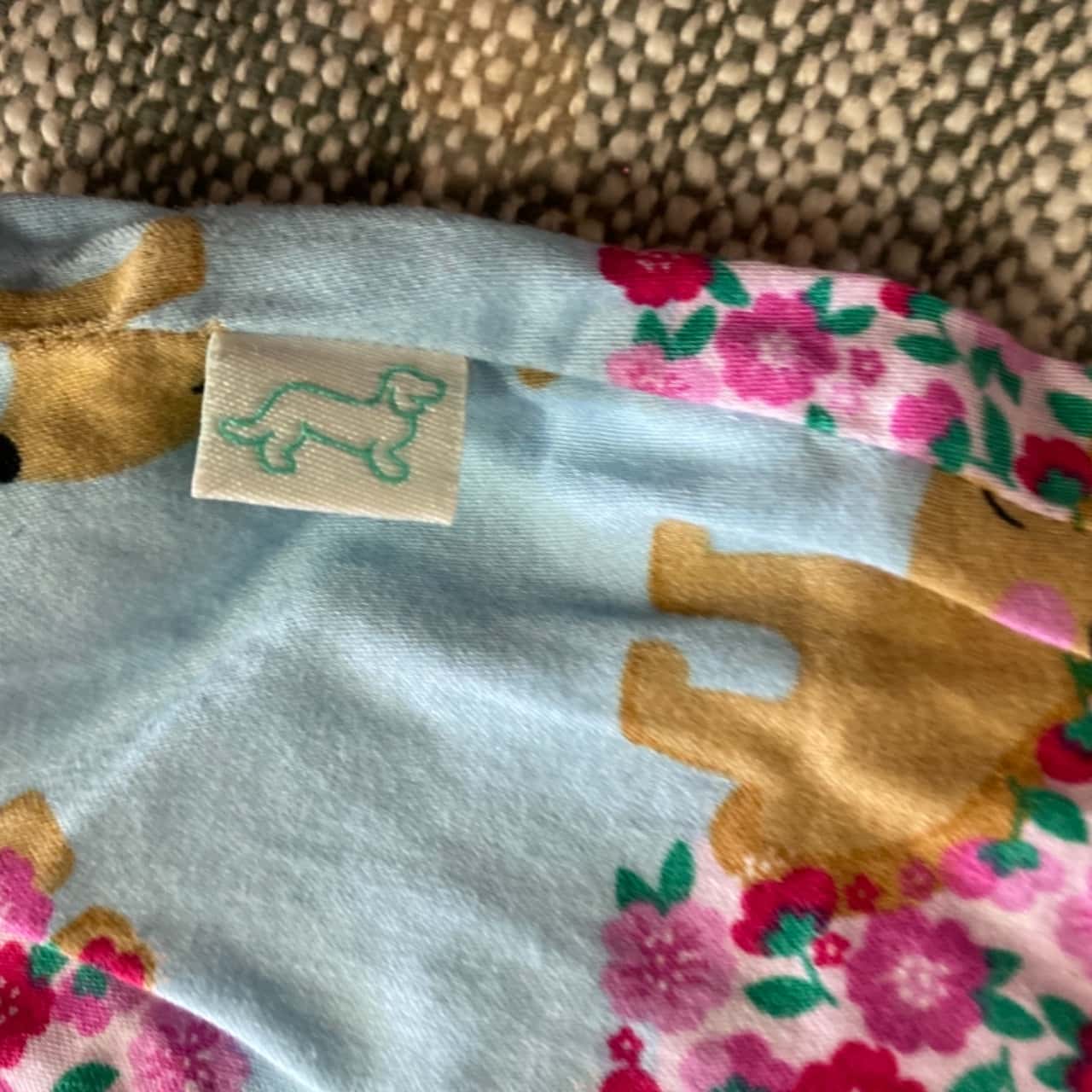 Peter Alexander Baby Size 6-12m PJ set Blue / Pattern