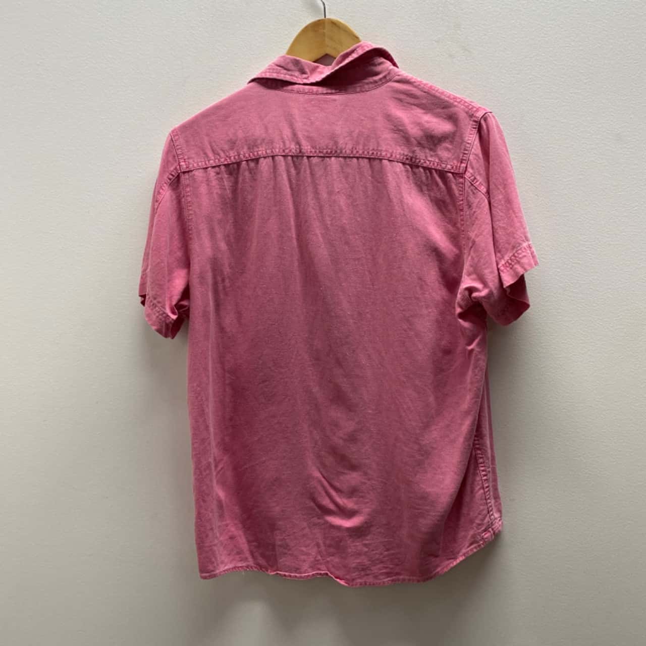 Timberland Mens Pink Linen Shirt
