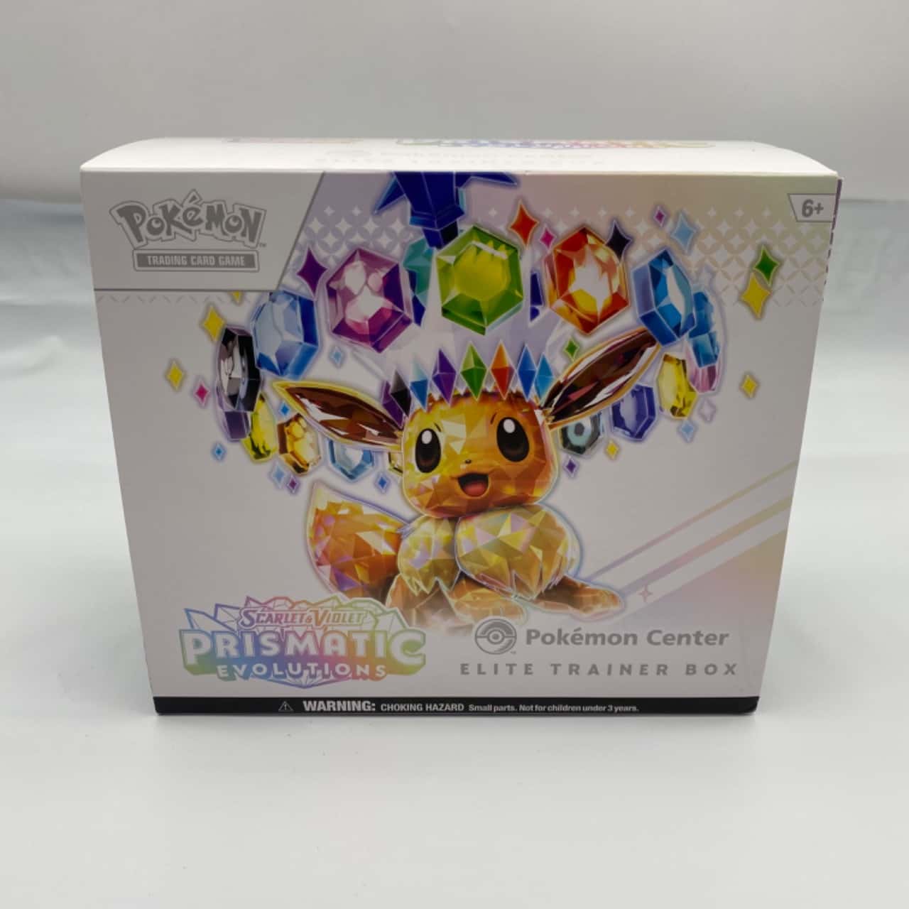 Opened Pokémon Prismatic Evolutions Pokémon Center Elite Trainer Box ...