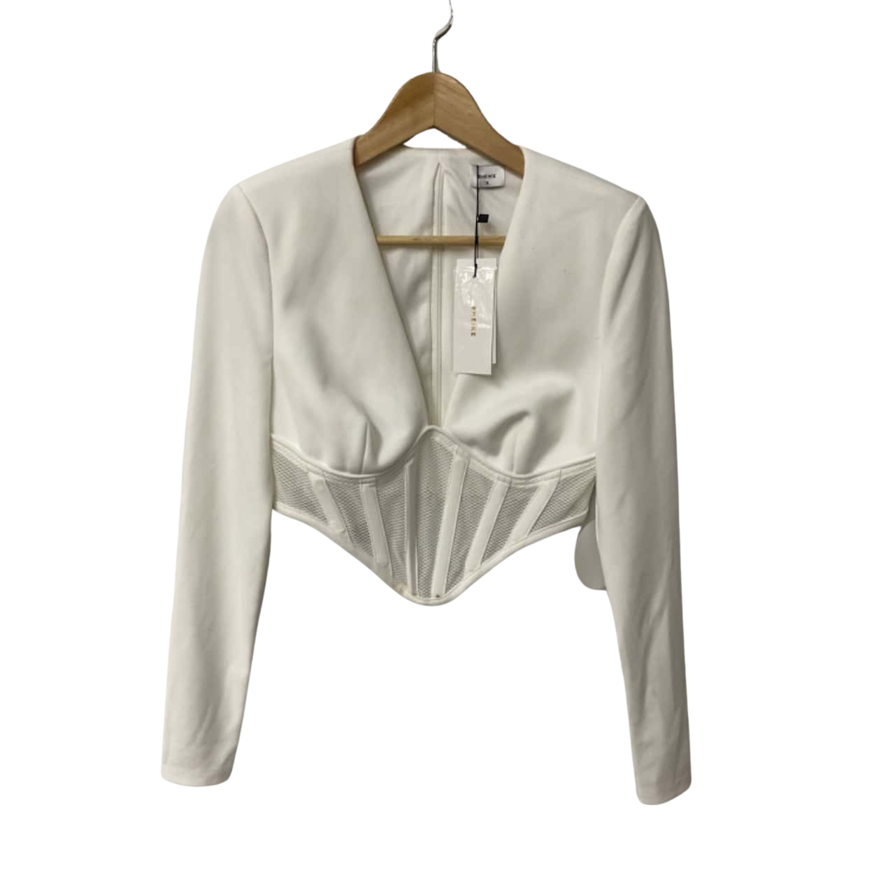 Sheike Womens Size 8 Long Sleeve Corset White BNWT(s)
