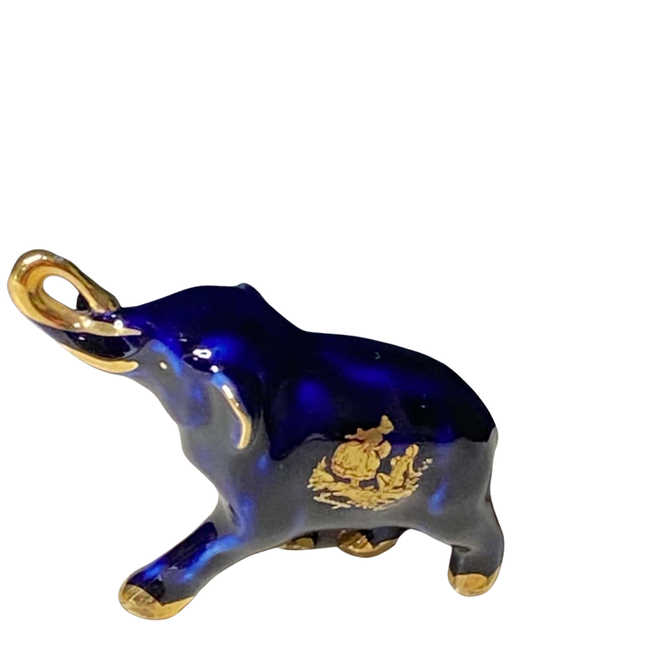 Limoges Castel Small Elephant Cobalt Blue(s)