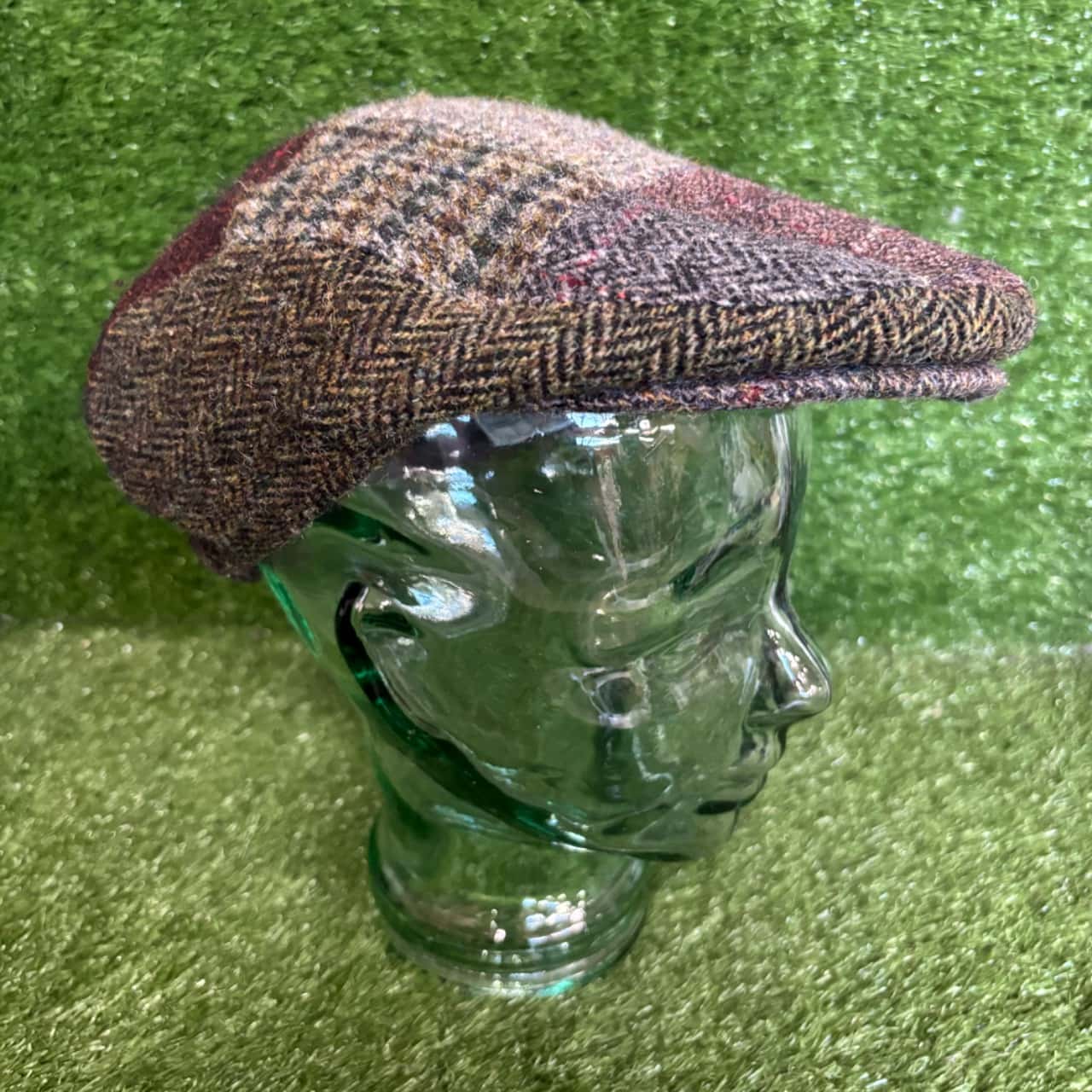 Harris Tweed Patchwork Knit Cap