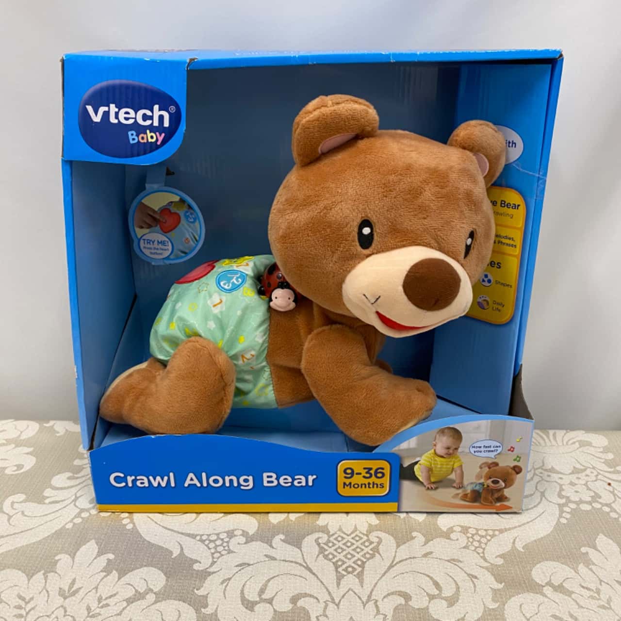 VTECH Baby Crawl Along Bear 9-36 Months BNWT