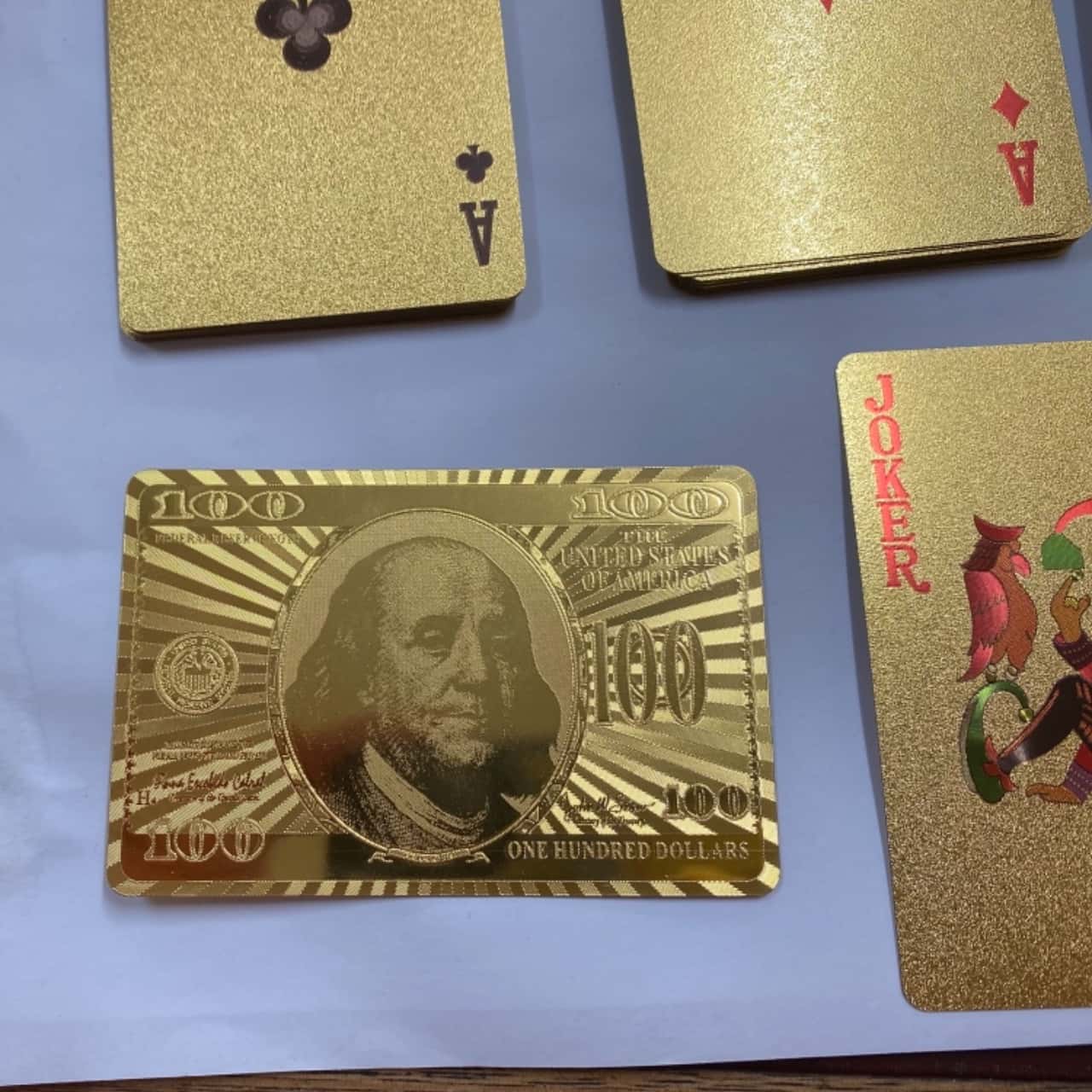 999 9 GOLD PLAYING CARDS s 