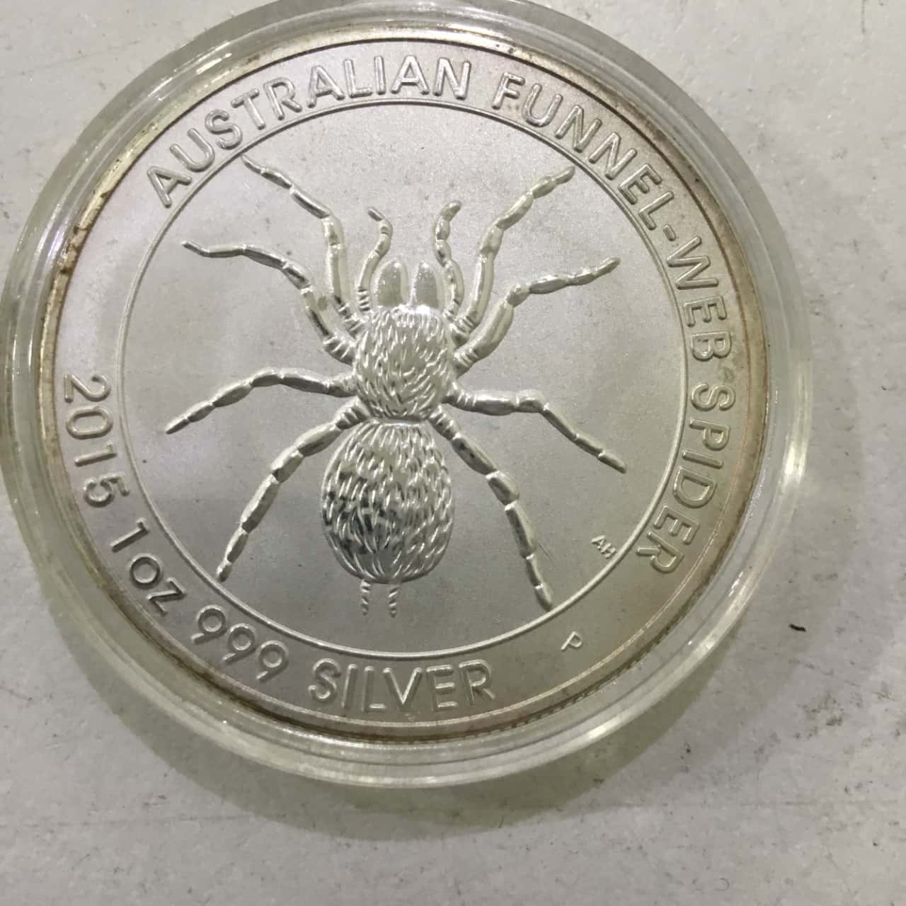 1oz Silver Australian Funnel - Web Spider 1 Dollar Coin