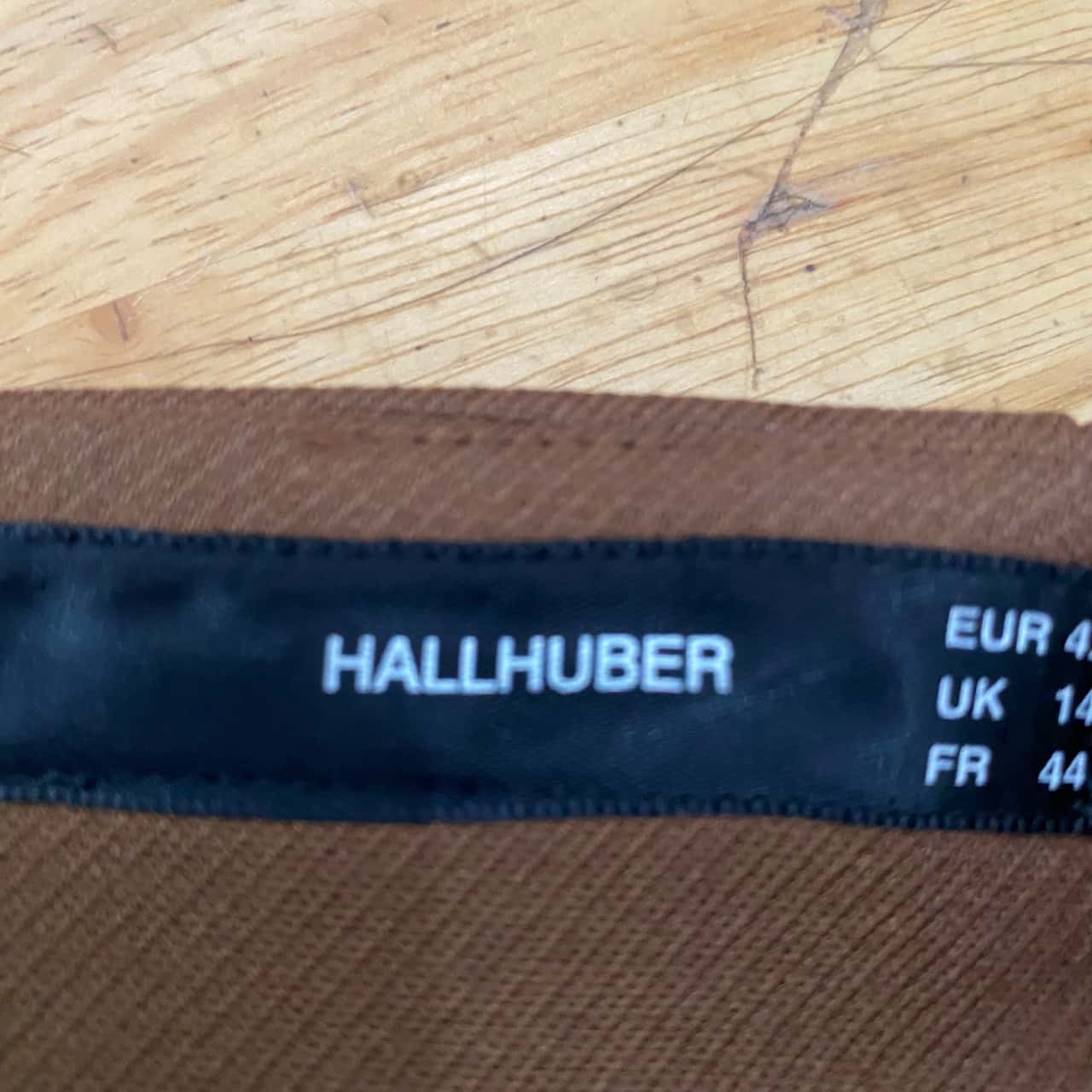 HallHuber Womens Size UK 14 Mini Skirt Brown