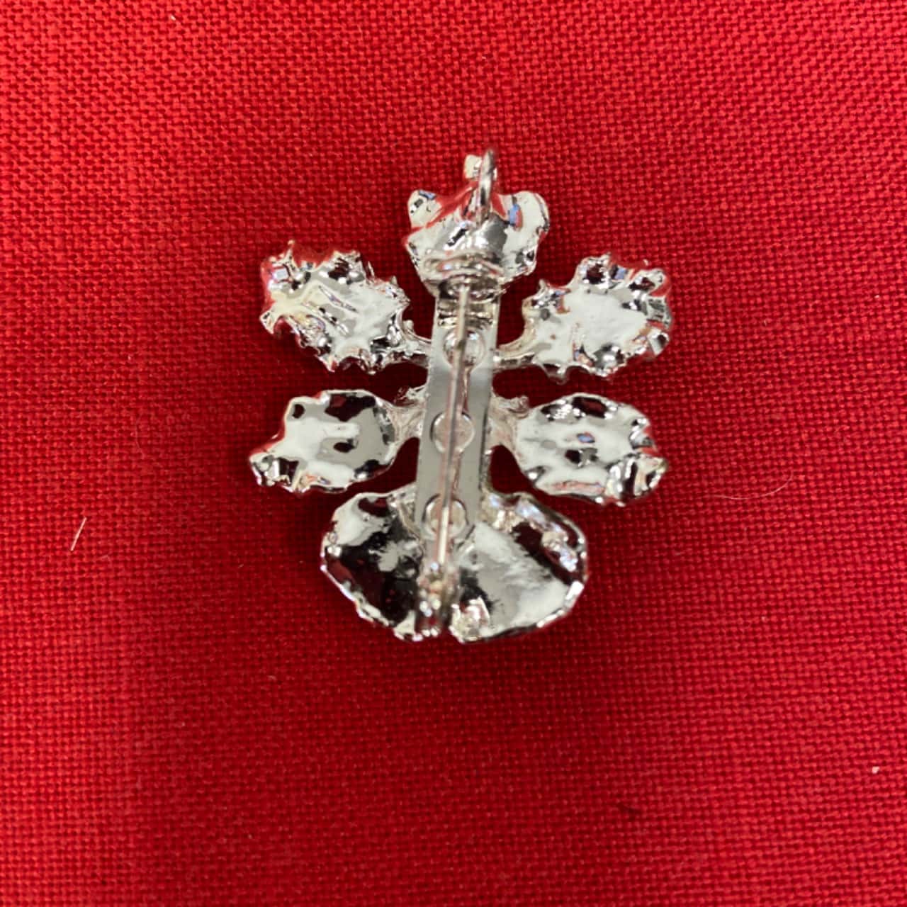 Womens Pink / Silver Tone and Enamel Orchid Brooch/Necklace (s)