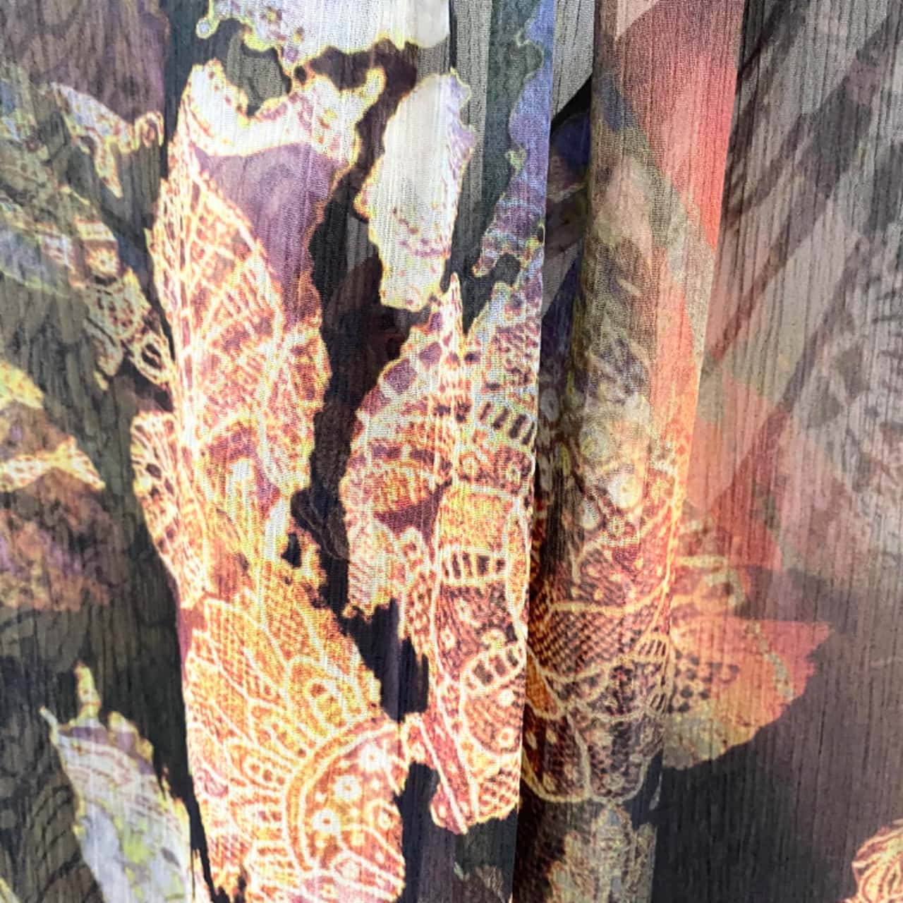 Heine Size 10 Multicoloured / Pattern Long Sleeve Top-soft and flowing(s)