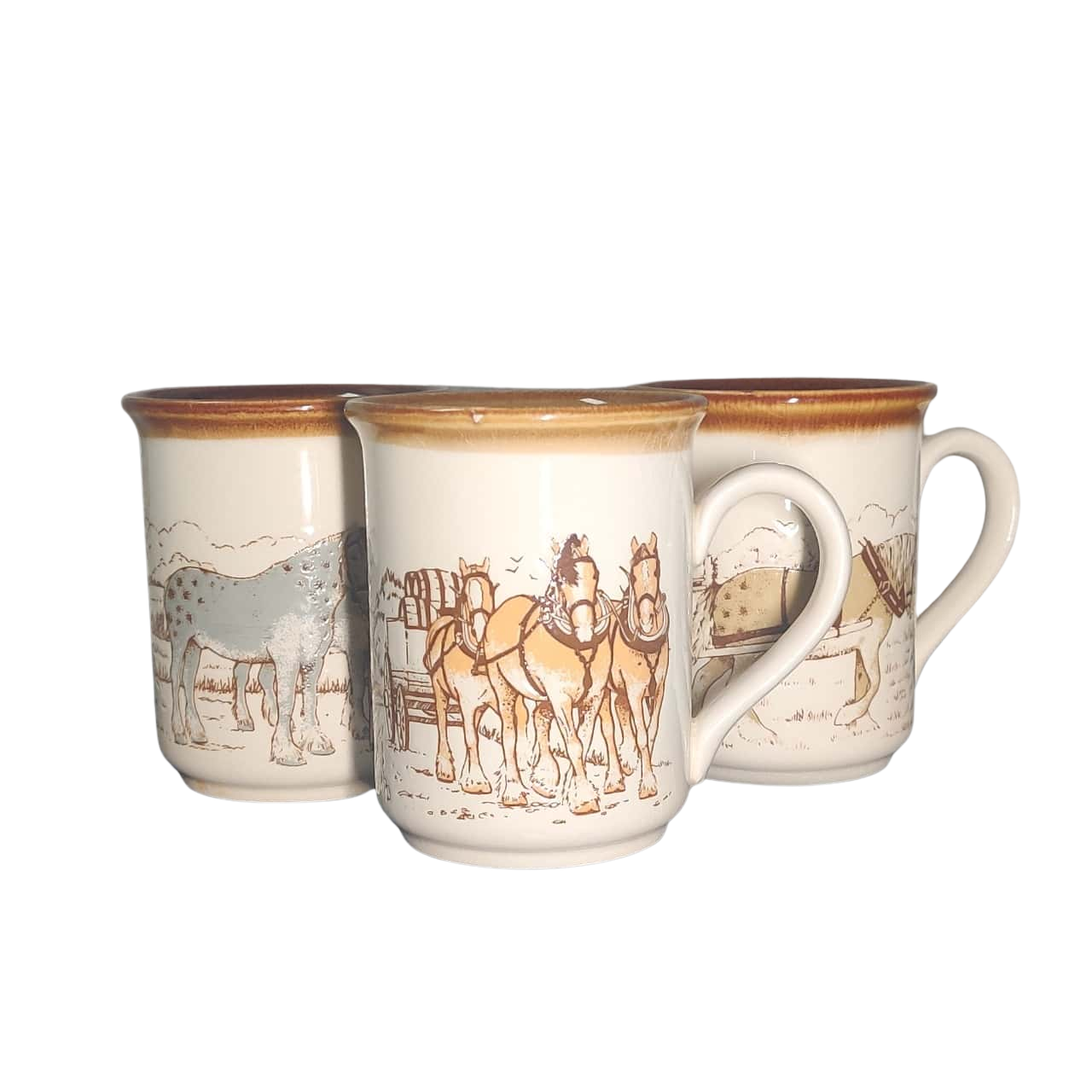 3x biltons pottery mugs