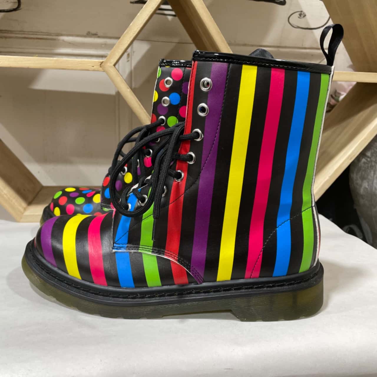 SUBSTANTIALLY REDUCED PRICE!!! RAINBOWS & FAIRIES BRAND!! Womens Size 8 ANKLE BOOTS!! Rainbow ...