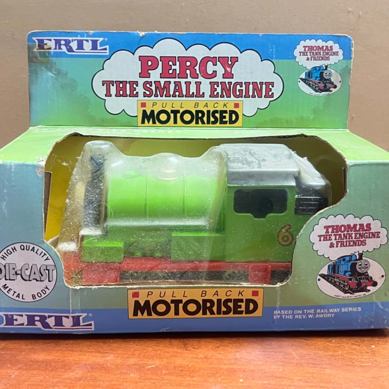 Vintage 1980s Thomas the Tank Engine "Percy" - In Original Box!