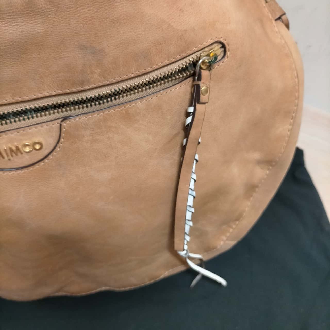 Mimco Large Beige Leather Handbag GUC(s)