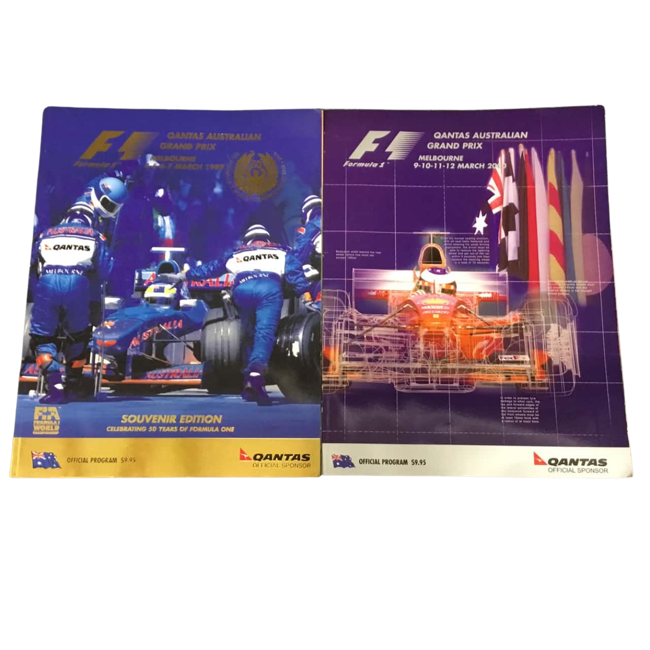 Formula 1 Qantas Australian Grand Prix Official Program 1999 & 2000(s)