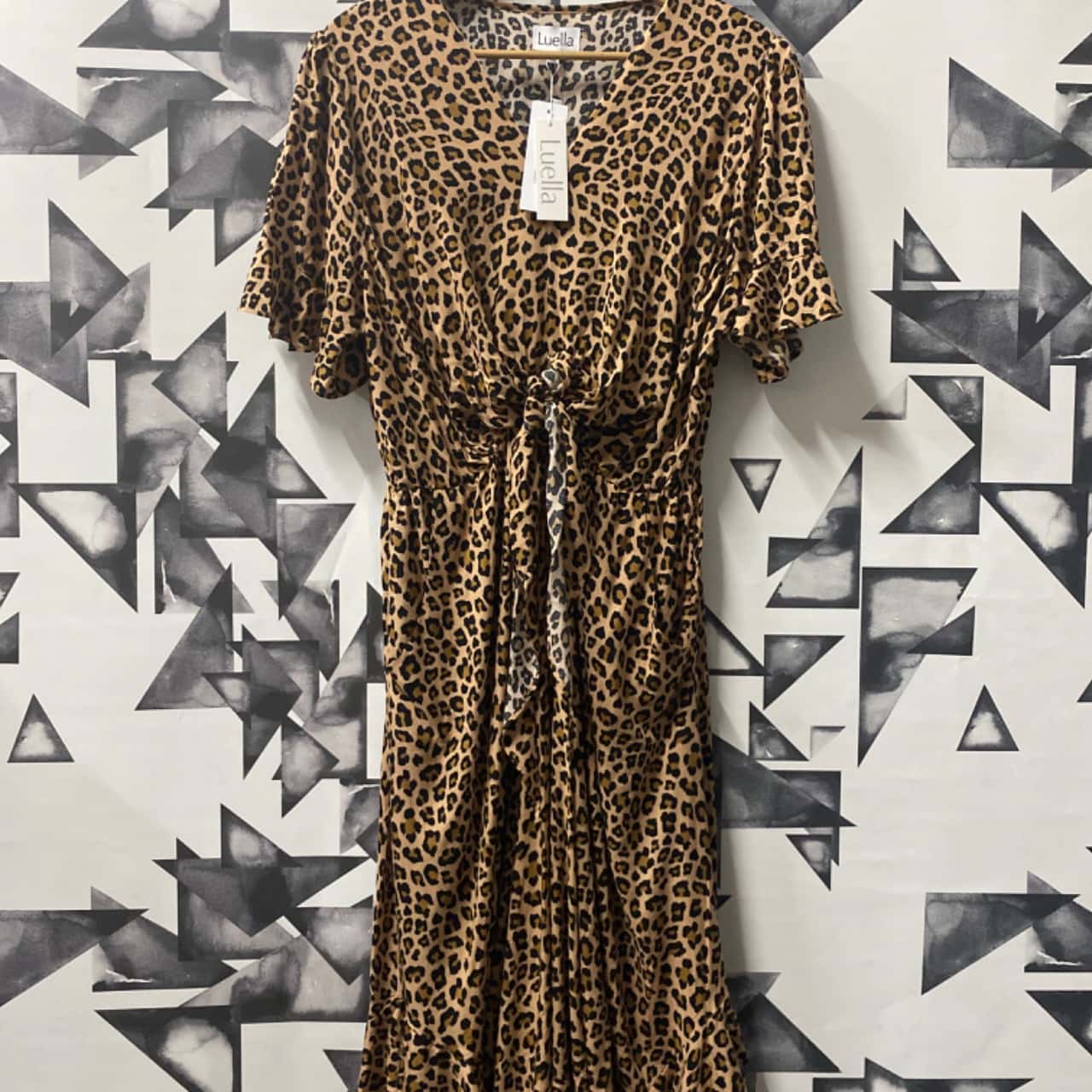 Luella Size 16 Animal print dress new (s)