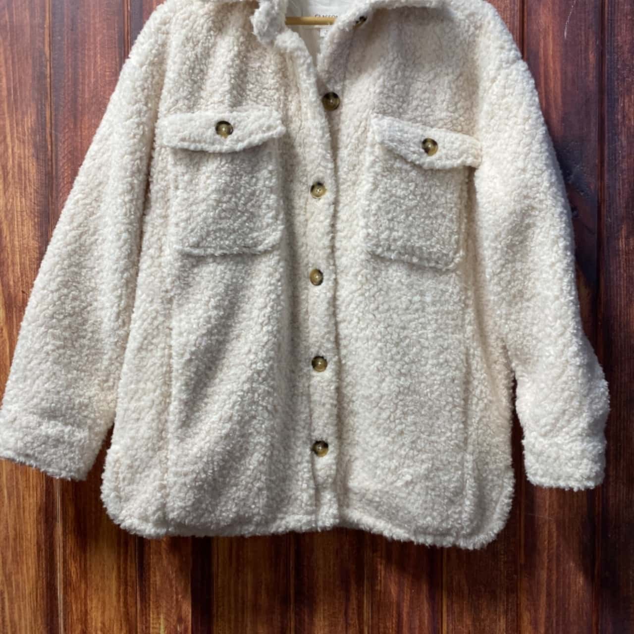 Glassons Size M Cream fluffy jacket