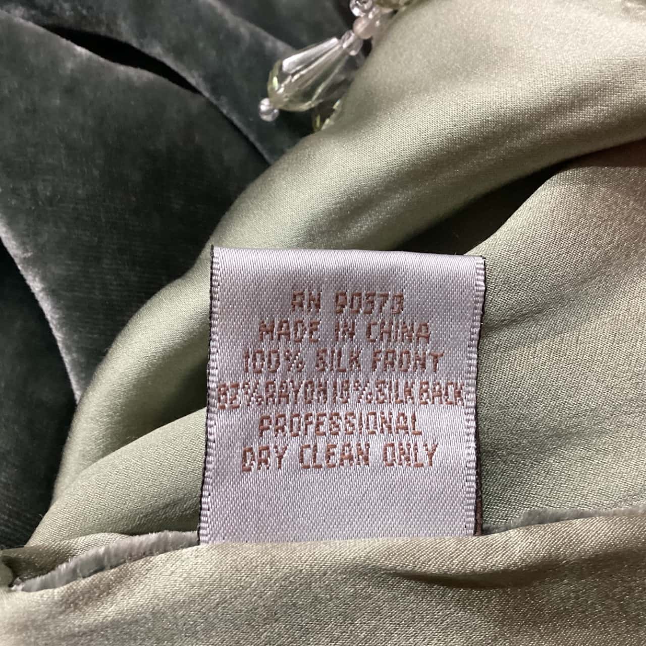 Peignoir Cochon Silk bed Throw Light Olive Green Velvet(s)