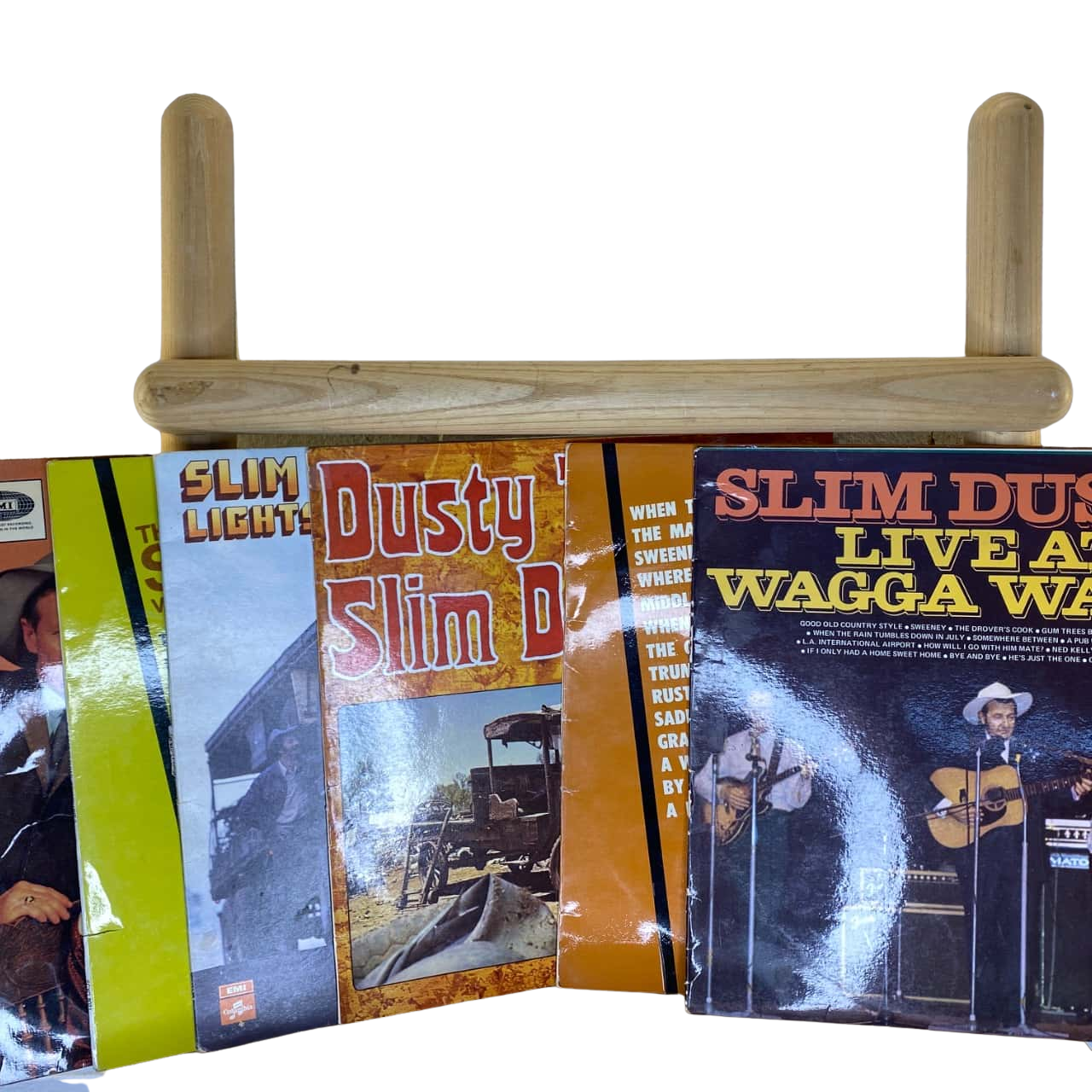 Slim Dusty 6 Vintage Vinyl Records