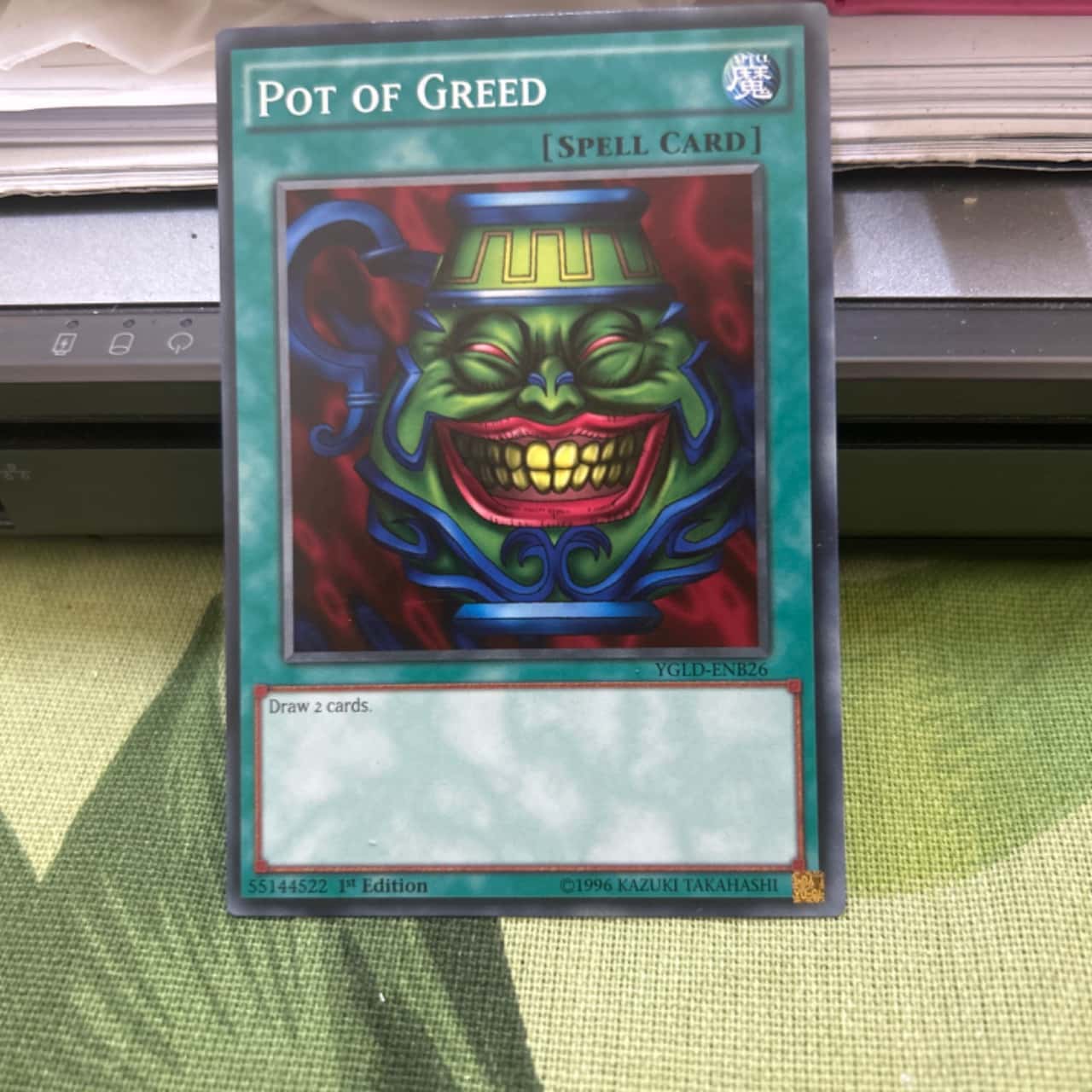 Yu gi oh pot of greed 1st edition (b23)(s)