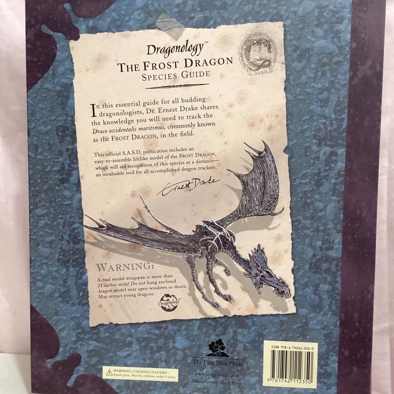 Ernest Drake “Dragonology The Official S.A.S.D Guide The Frost Dragon ...
