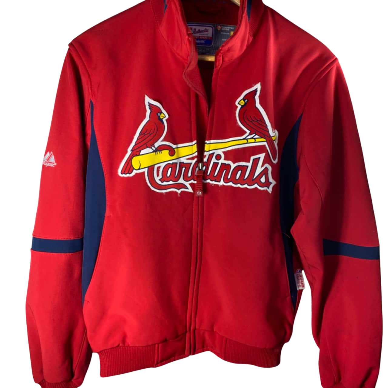 Majestic MLB Mens Cardinals Size M Thermal Performance Jacket Blue ...