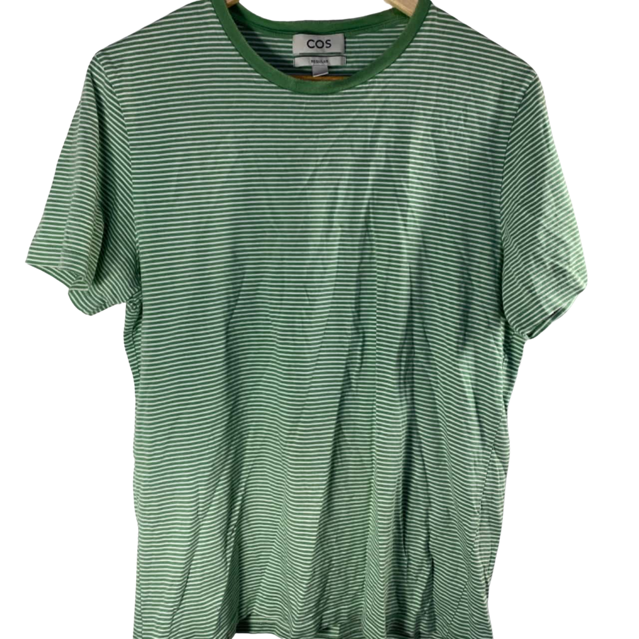 COS Mens T Shirt Size L Green / Striped (s) - Used Very Good | Salvos ...