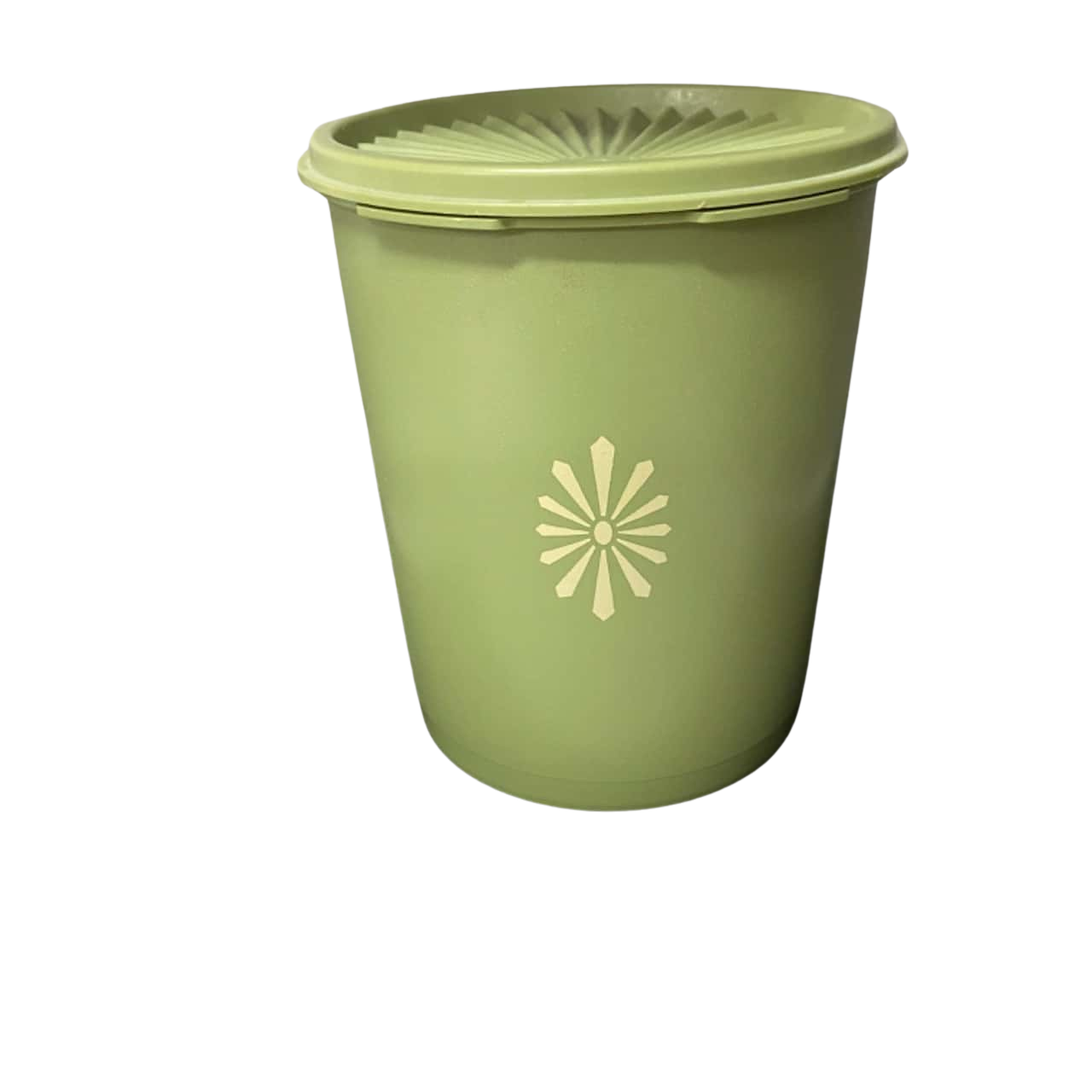 Green Tupperware Canister