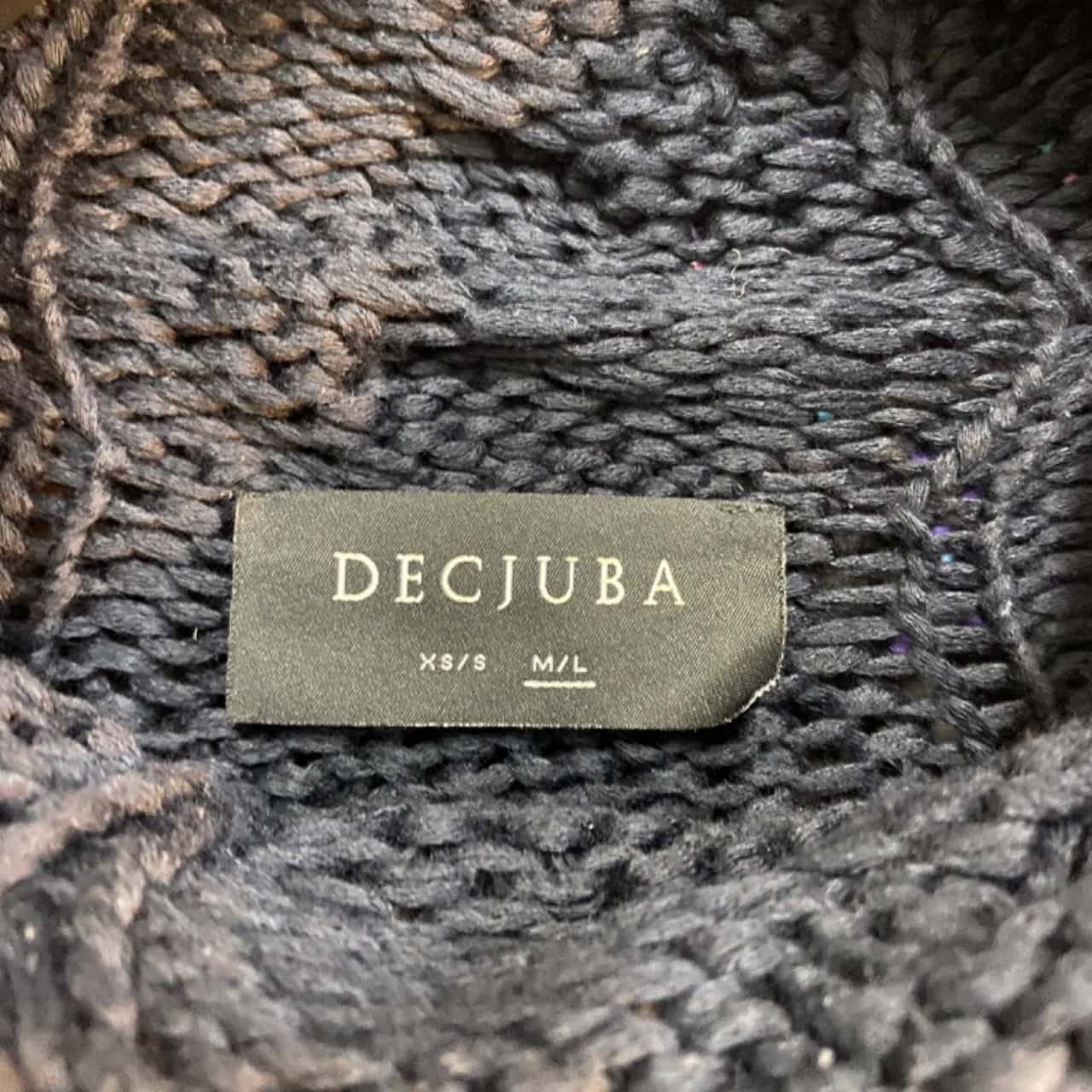 Decjuba Womens Black Jumper Size M/L (s)