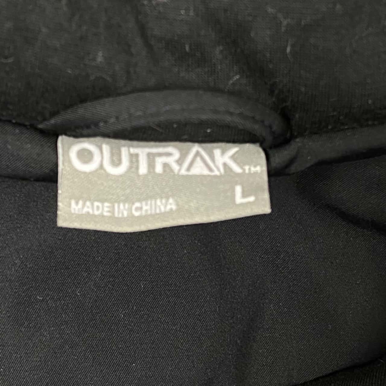 Outrak Mens Size L Front Zipper / Hood Jacket Black