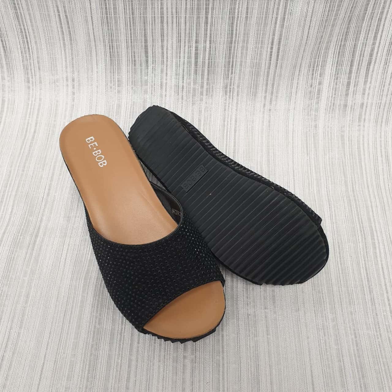 Be-Bob Gorgeous Super Cute Black Velvet & Diamante Front Detail Dinner ...