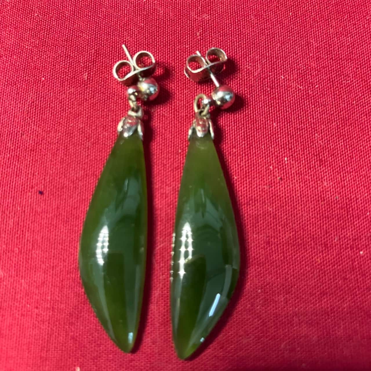 Women's Earrings Green Stone pierced ears Dangle Earrings(s)