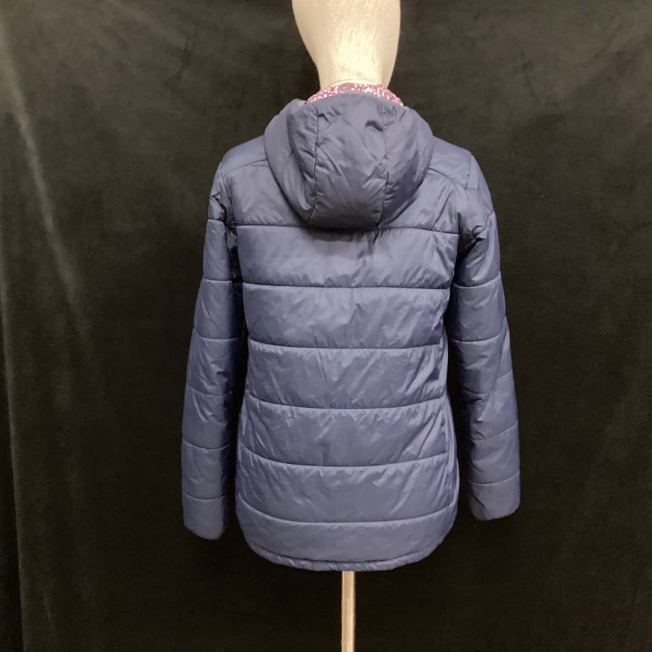 Macpac Womens Size 8 Puffer Jacket Navy Blue (s)