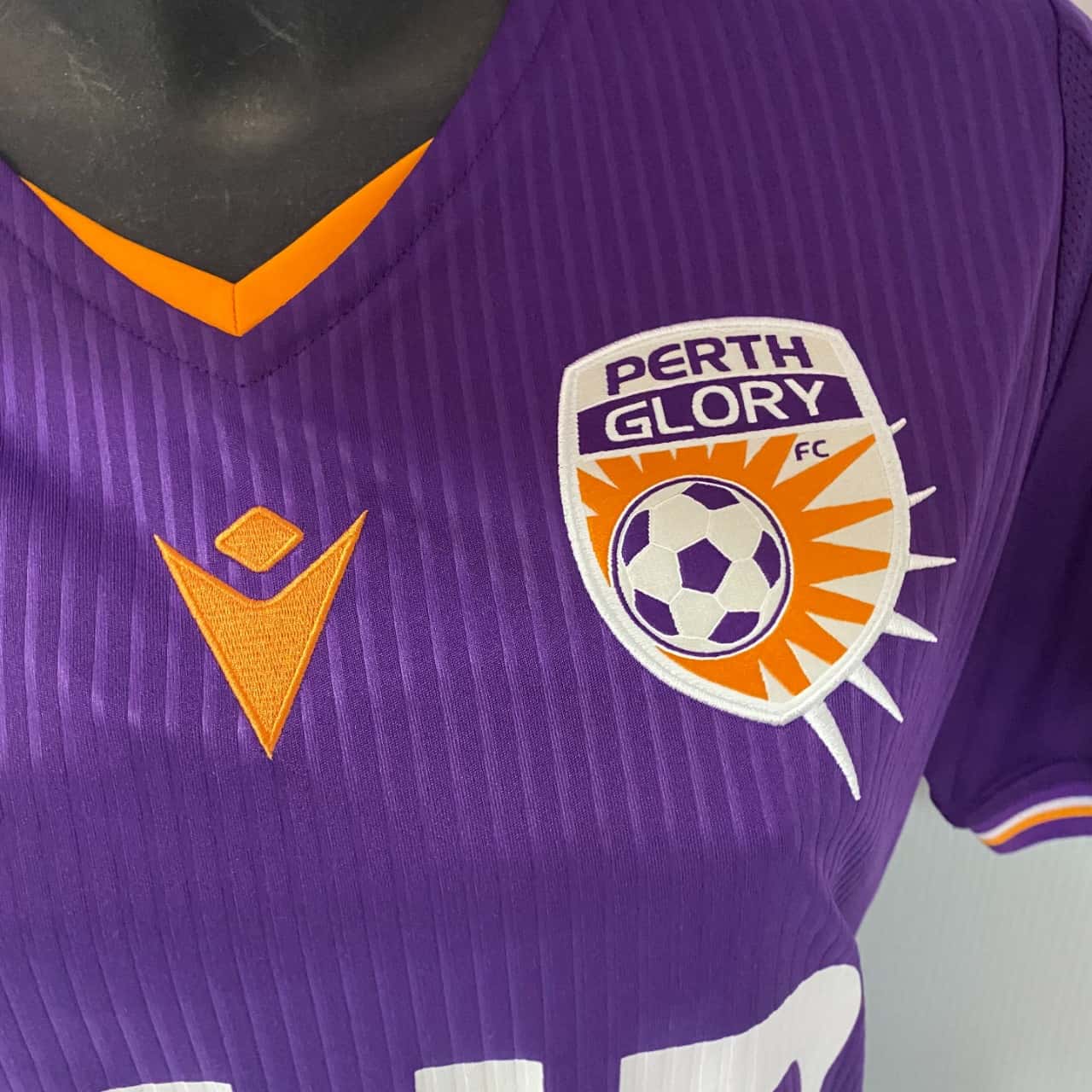 Mens Perth Glory FC Size S Purple Jersey number 29