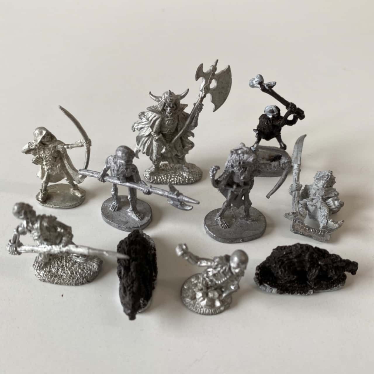 Bag of 10 Die Cast Table Top Game Figures(s)
