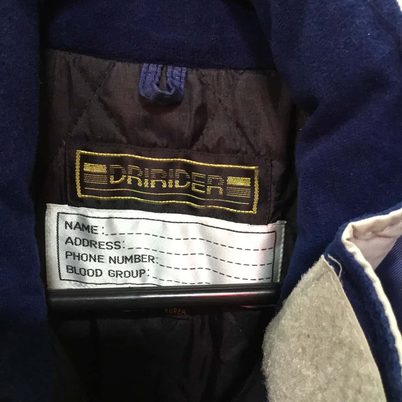 Mens Dri Rider Size S Winter Jacket Grey / Navy Blue / Red