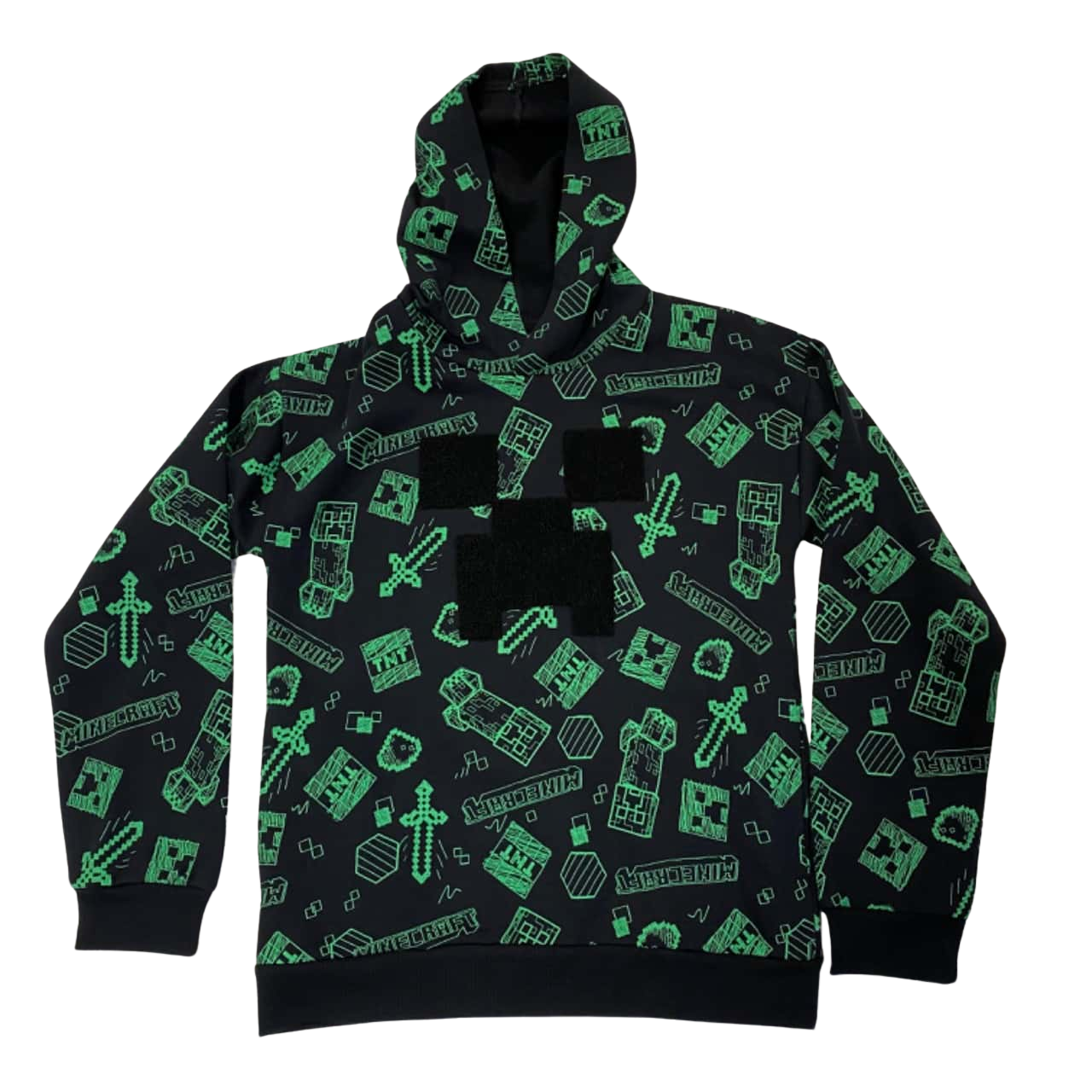 Minecraft Kids Size 10 Hoodie Jumpers & Cardigans Black / Green (s)