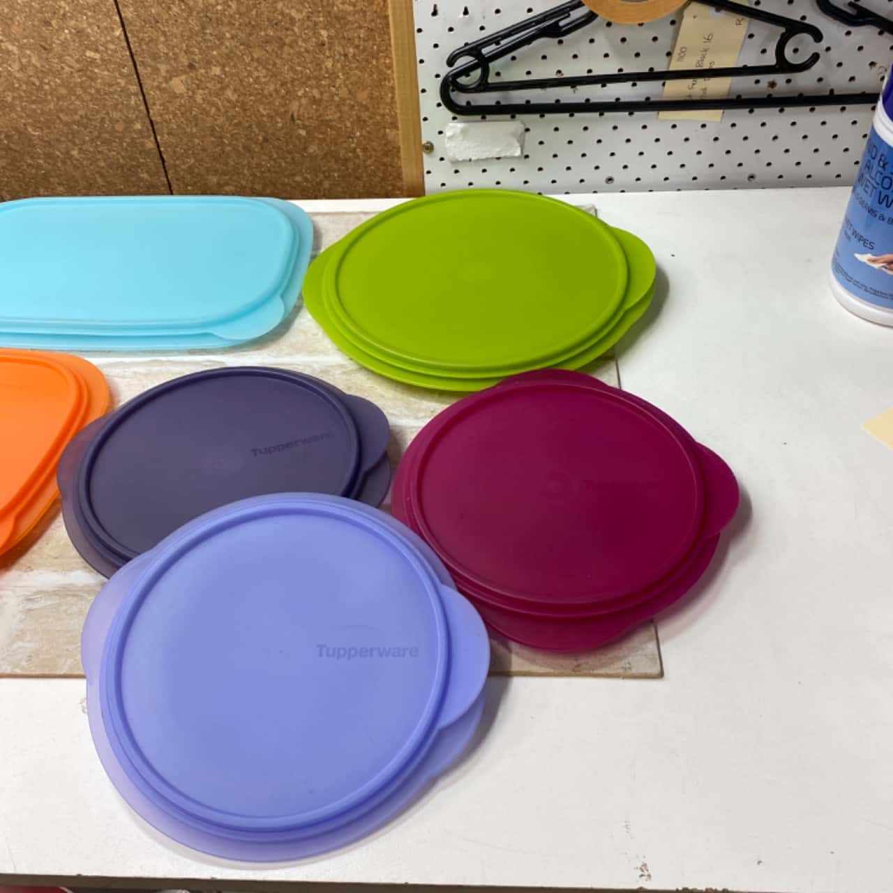 6 x Assorted Collapsed Tupperware Containers (s) - Used Very Good ...