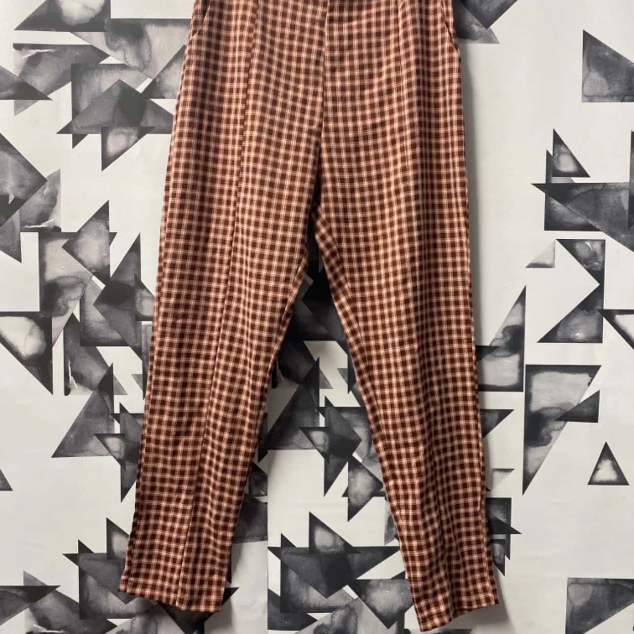 Princess Polly Size 14 Checked stretch pants