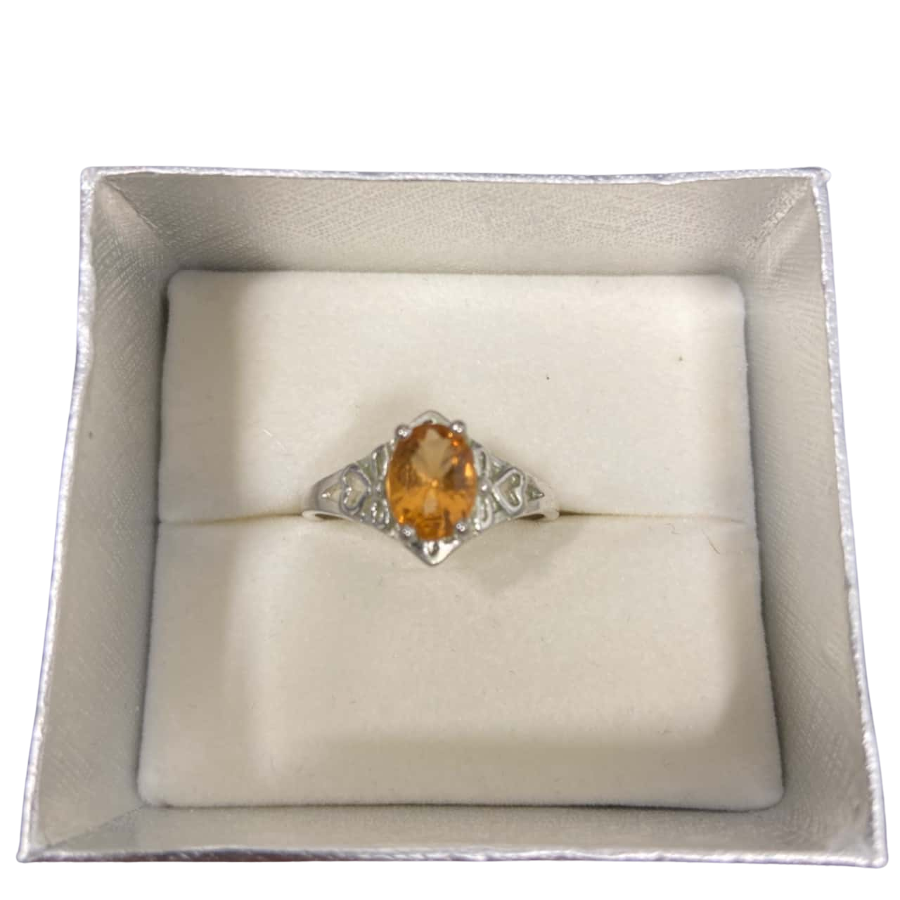 Other Womens Rings Orange / Silver (s)