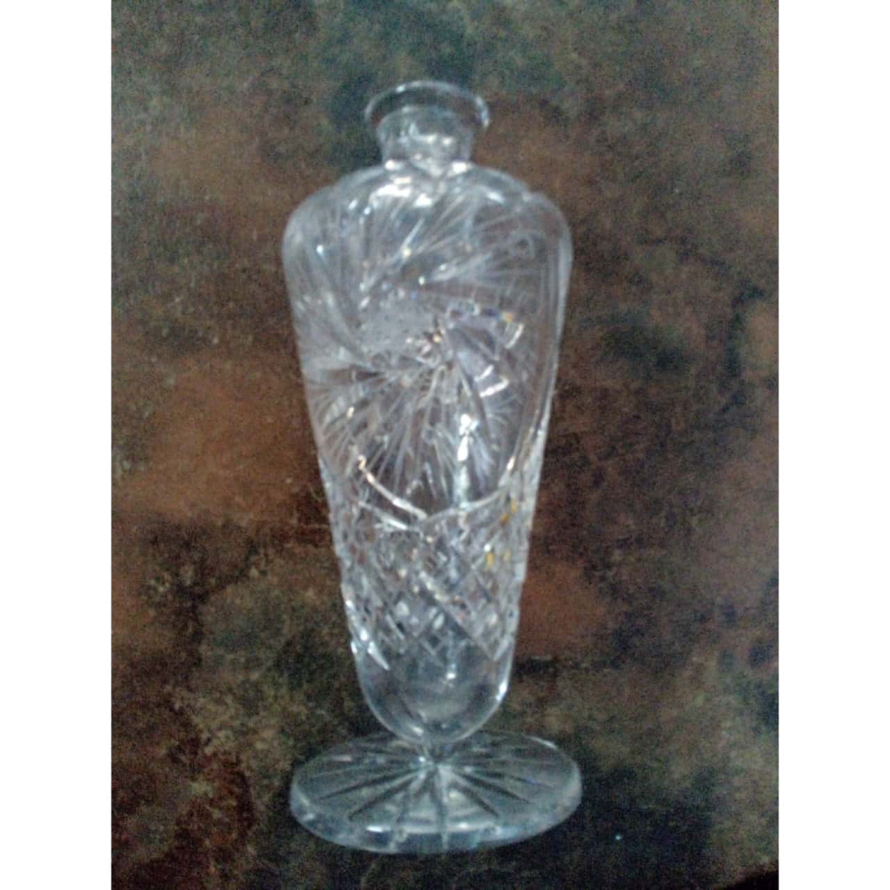 Beautiful Hand Etched? Crystal Vase/Urn(s)