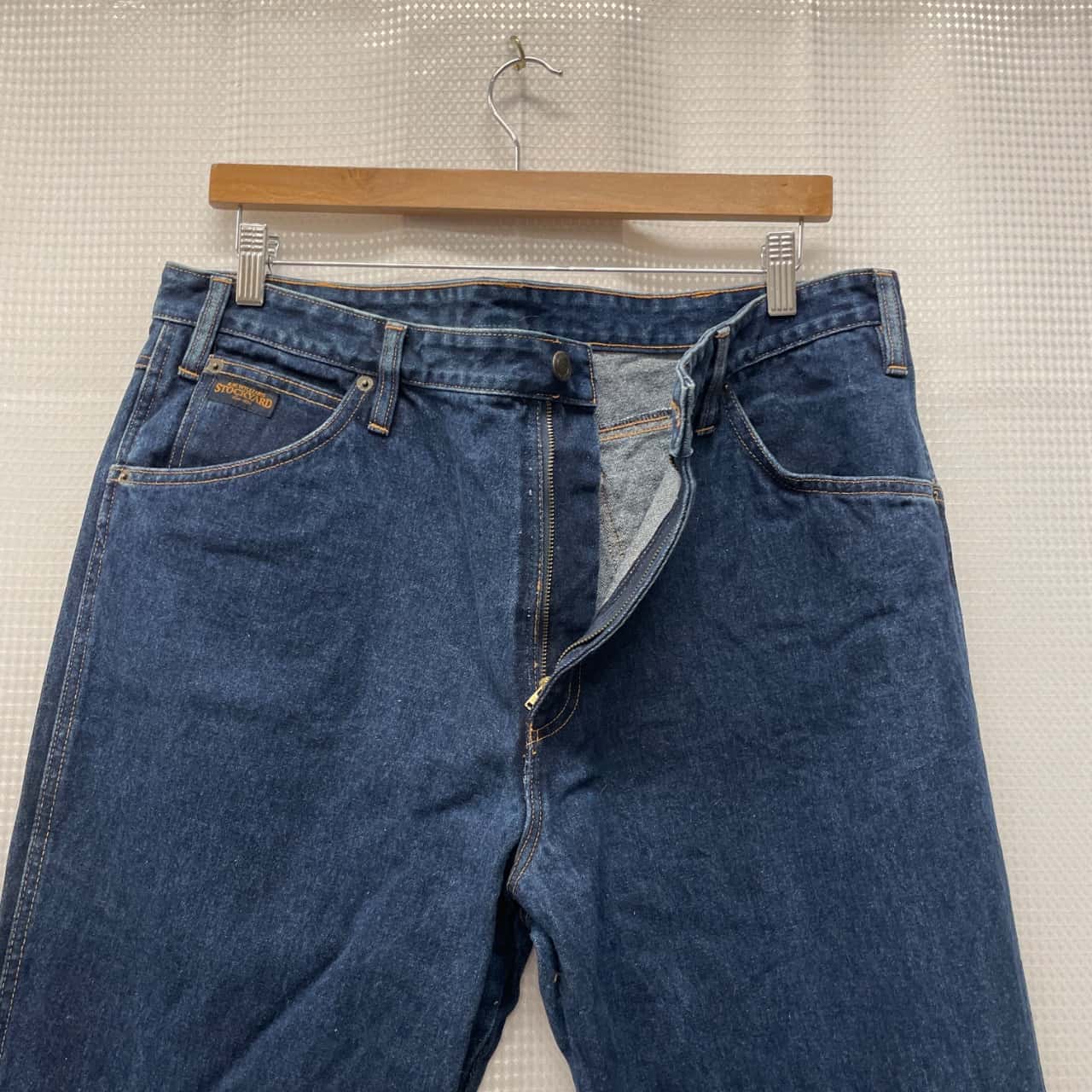 R.M. Williams Mens Size 38 Straight Leg Jeans Navy Blue