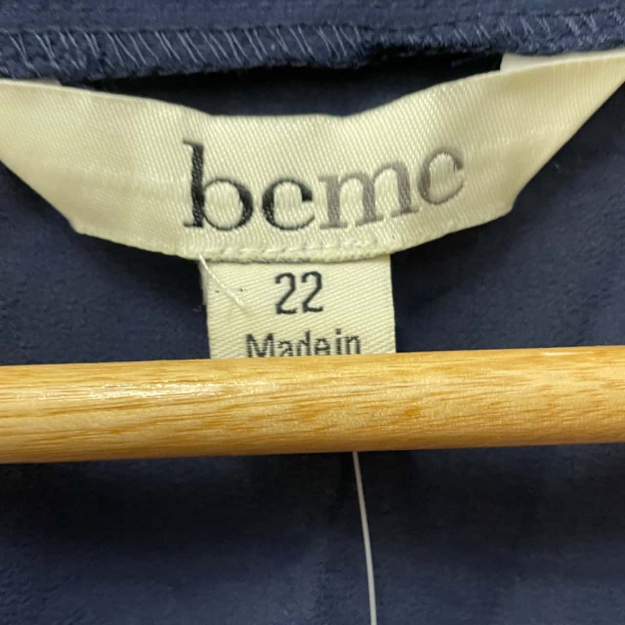 beme Womens Size 22 3/4 Sleeve Cober up Navy Blue (s)