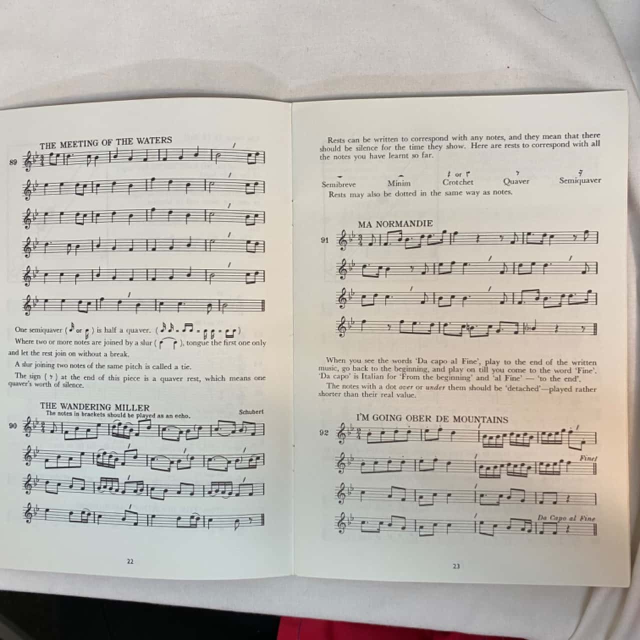 Recorder music sheet books