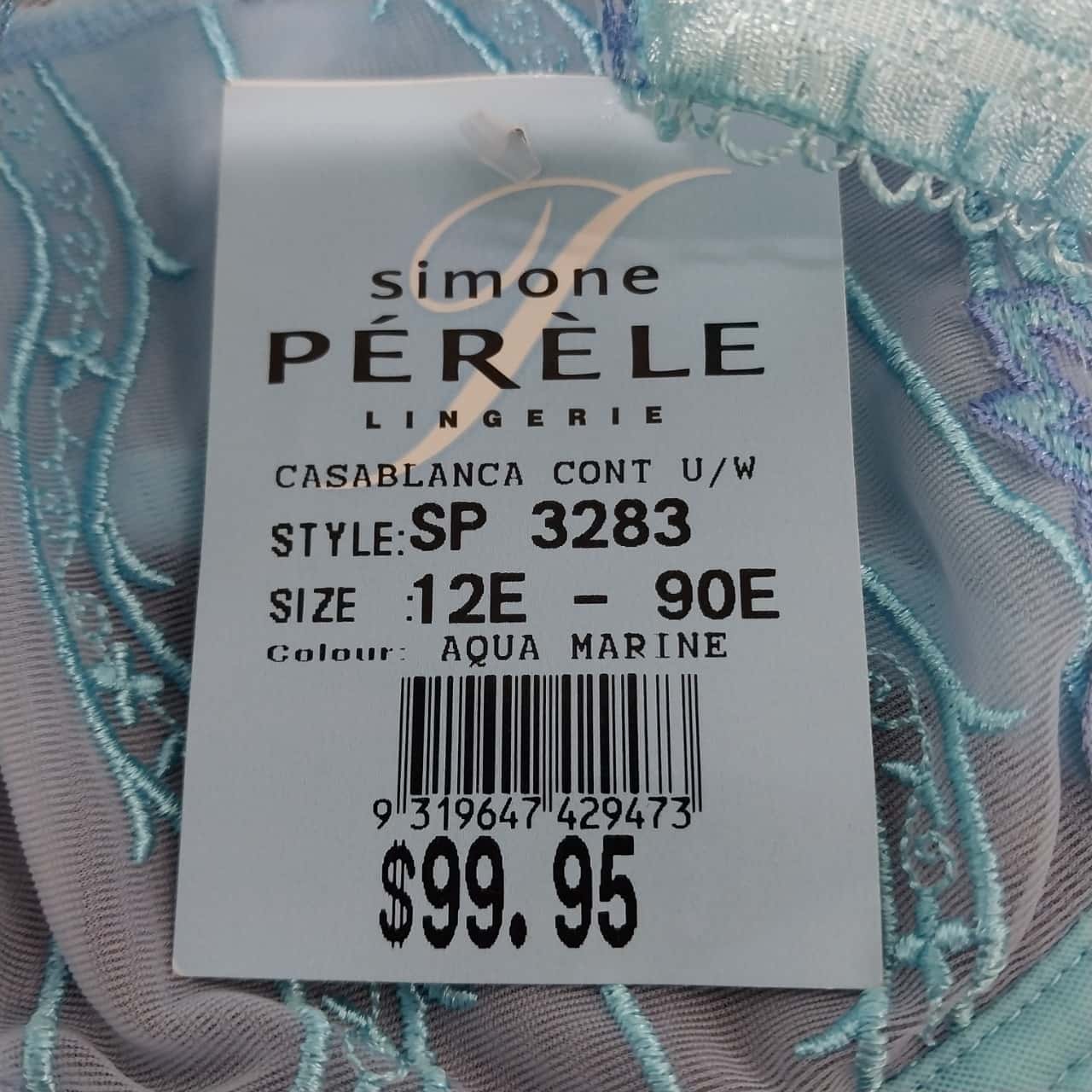 Simone Perele - ladie's bra, Size 12 E, Blue (s)