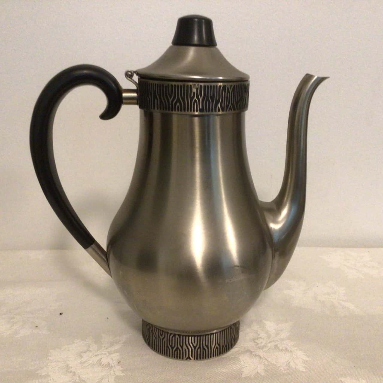 Stunning Retro 3 Piece Hecworth Godess Stainless Coffee Pot, Sugar ...