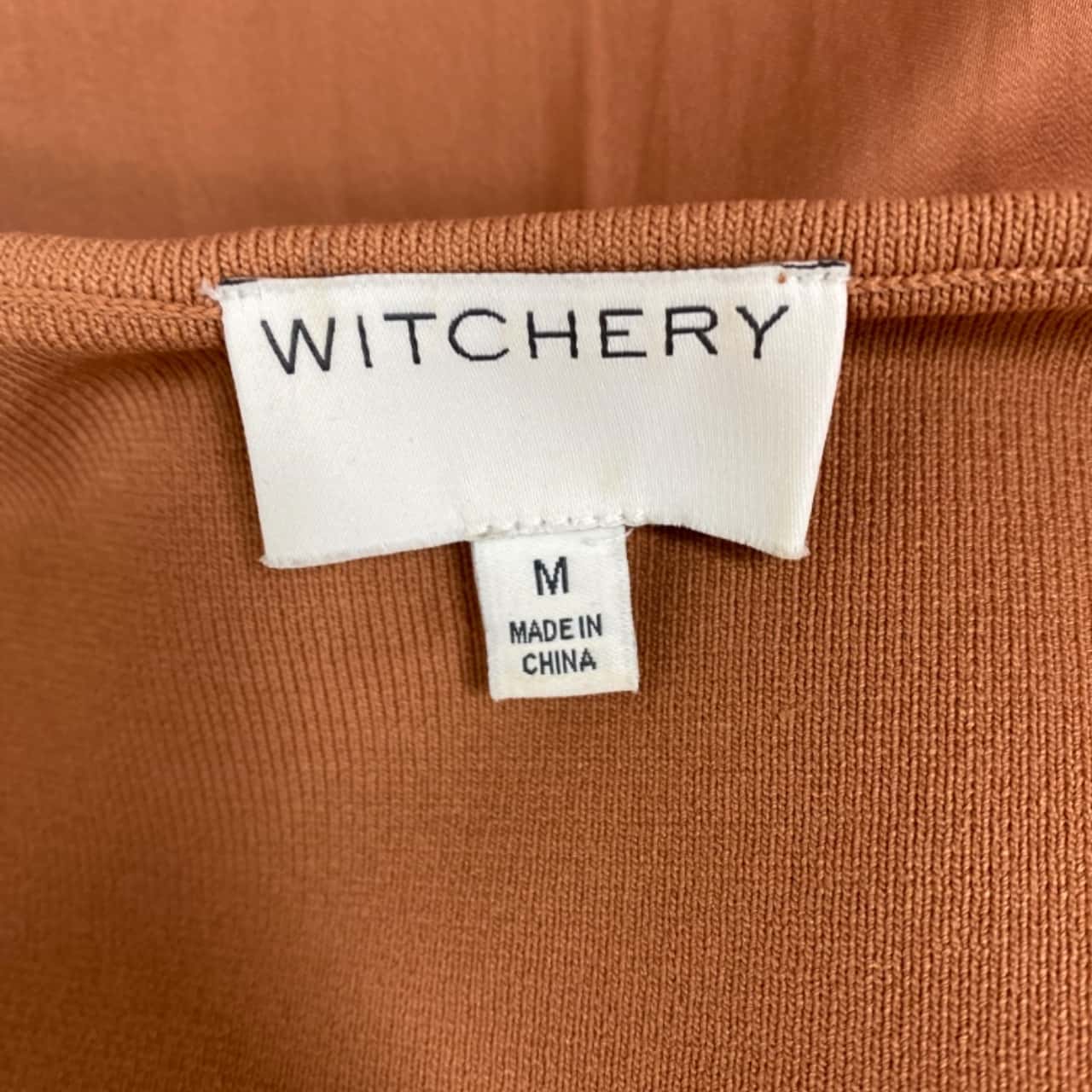 Witchery Womens Size M Maxi Dress Brown (s)