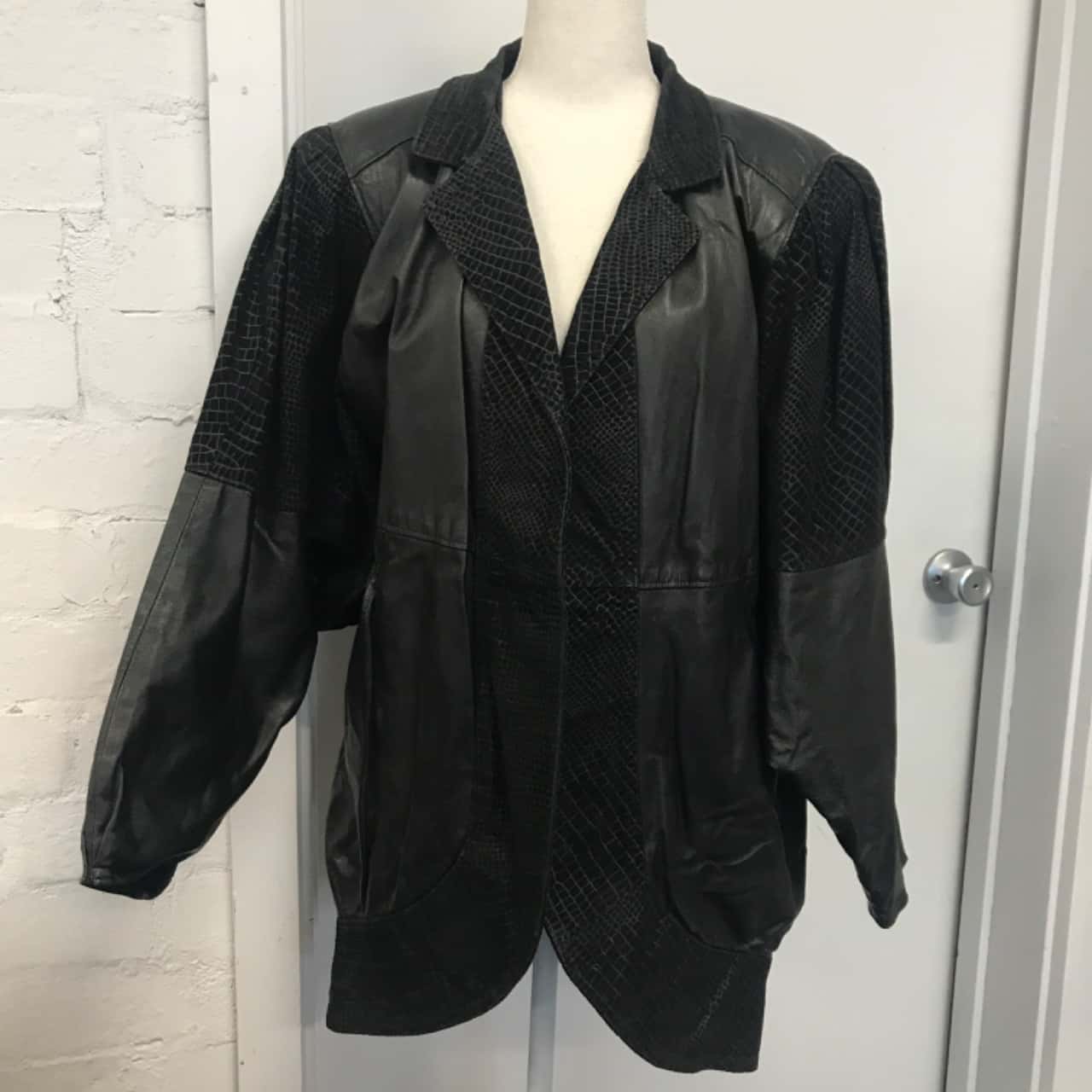 Vintage 80s Leather Jacket Size 12(s)